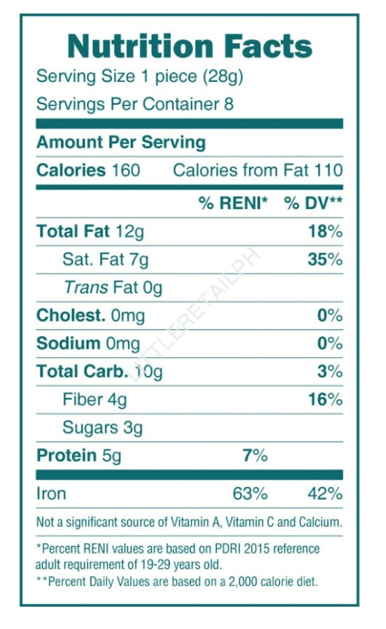 Ricoa Unsweetened Chocolate Bar – Little Retail PH